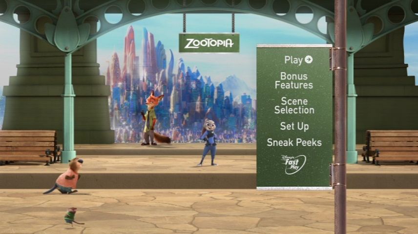 Zootopia (2016) - DVD Menu